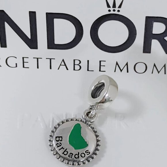 Pandora | Jewelry | Pandora Barbados Map Exclusive Dangle Charms ...